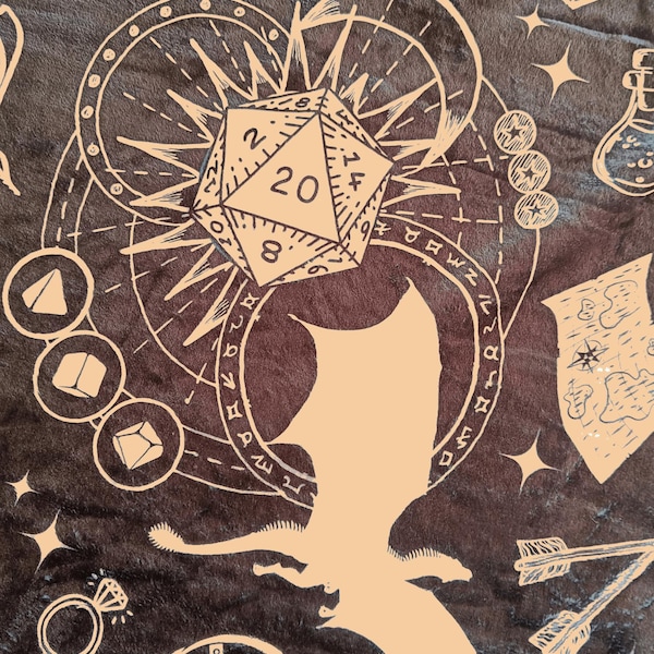 DND BLANKET, Dungeons and Dragons Blanket Sherpa, Dnd Map, Dnd ...