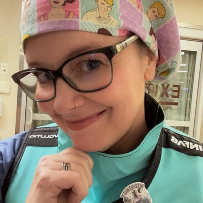 Scrub Cap, Storybook, Wonderland, Alice, Surgical Scrub Cap, Woman's ...