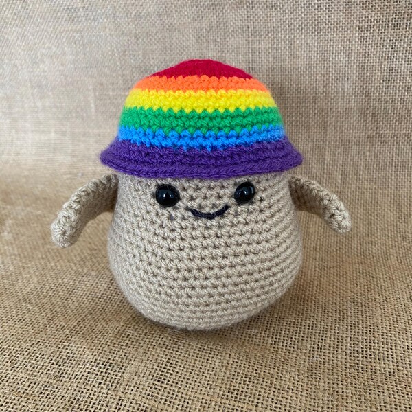 Pride Potato Crochet Pattern, Amigurumi Potato, Emotional Support ...