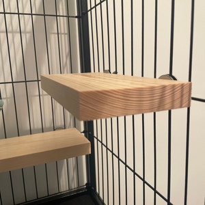 2 in 1 Perch Natural Wood Perch and Swinging Pine Dowel Perch With ...