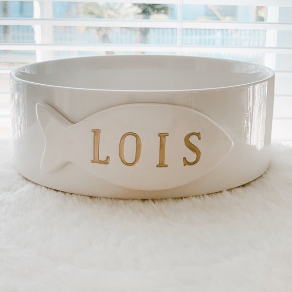 Personalized Cat Bowl, Custom Cat Dish, Cat Gift - Small/medium Size ...