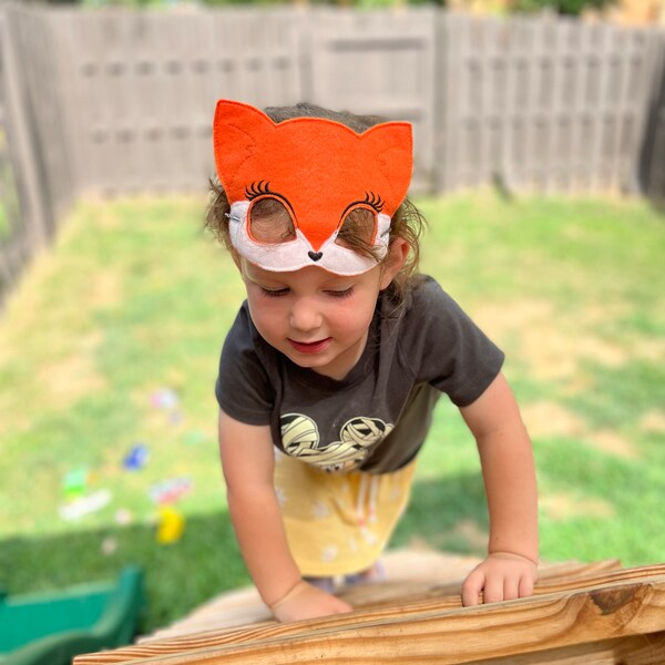 Fox Dress Up/pretend Play Mask Halloween Costume Halloween Birthday ...