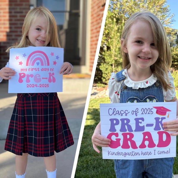 Preschool Graduate Sign, Last Day of Preschool, Printable Preschool ...