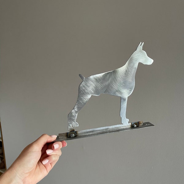 Doberman Pinscher Mailbox Topper Statue Metal Art - Etsy