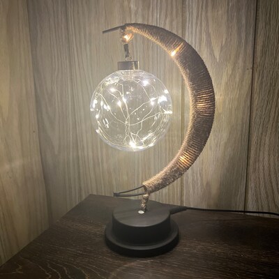 Moon String Night Light USB Night Light Gift Idea for Friends - Etsy
