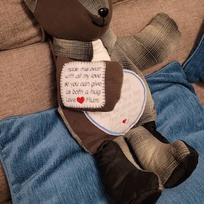 Personalised Memory Embroidery Patch for a Memory Pillow Let This ...