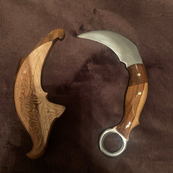 Ethnic Karambit Traditional Knife Minangkabau Sumatera Handmade Flower ...