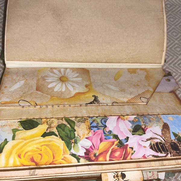 Bee Kind, a Printable Junk Journal Kit, Digital Download, 18 Sheets ...