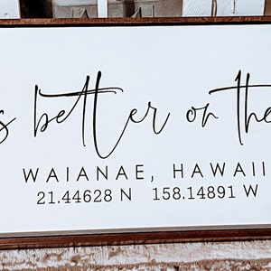 Large Beach Sign With Direction Arrow Beach House Decor | Etsy