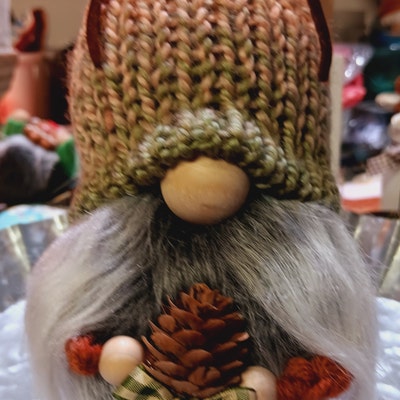 Fall Pine Cone Decor, Fall Gnome, Fall Shelf Sitter Gnomes, Fall Tiered ...