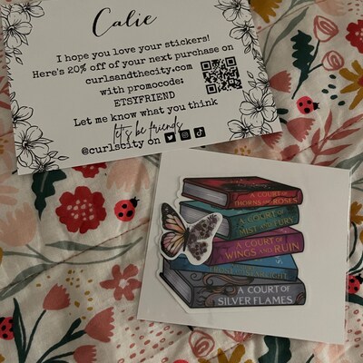 ACOTAR Books Vinyl Sticker - Etsy