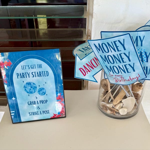 2000s Party Props Printable, Y2K Party Photo Props, Y2K 2000s Party ...