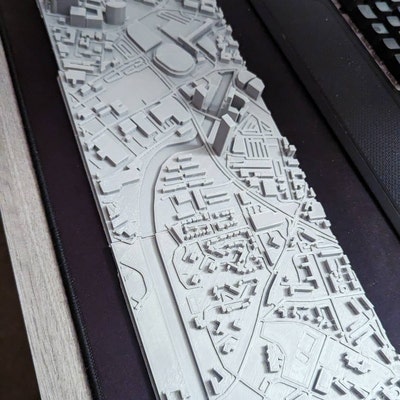 3D Dallas Digital Files 3D STL File Dallas 3D Map 3D City Art 3D ...