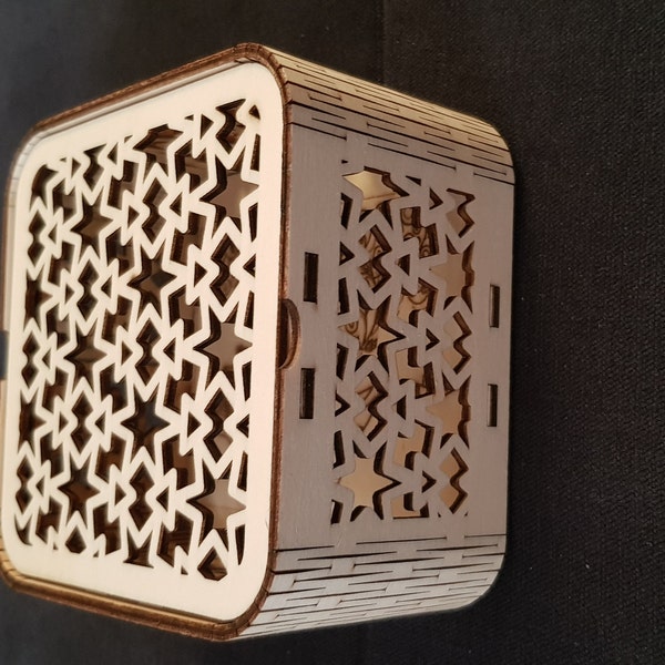 Laser Cut Files Box SVG Bundle 4 Designs • Laser Cut Vector for ...