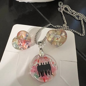 BTS Confetti Preserved in a 1 Necklace Pendant BTS-6 - Etsy