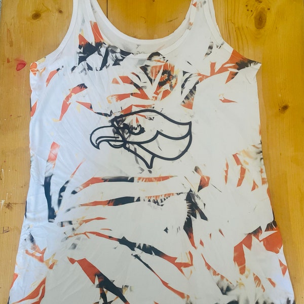 Black + Orange + White Tie-dye Digital Paper - Halloween Tiedye ...