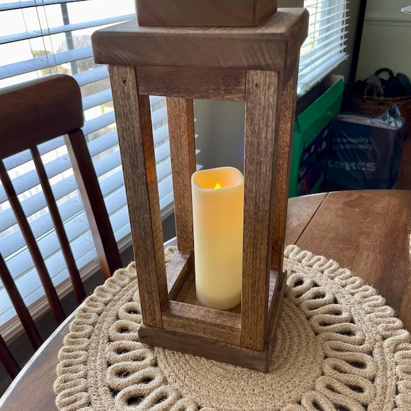 6 Bulk Wooden Lanterns Wedding, Centerpiece, 8 - 13 Inch Tall, Barn ...