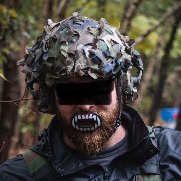 Helmet Scrim Ghillie Cover: Universal Fit, Milsim Multicam M81 ...