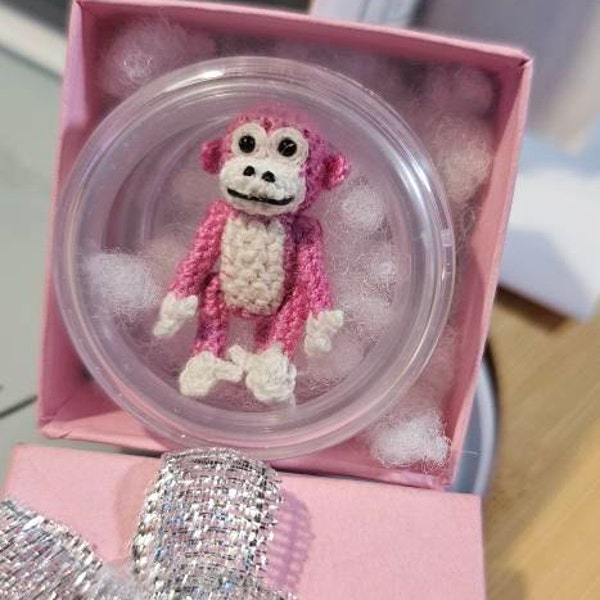 Happy Monkey - Miniature Crochet Monkey - Made to Order - Etsy