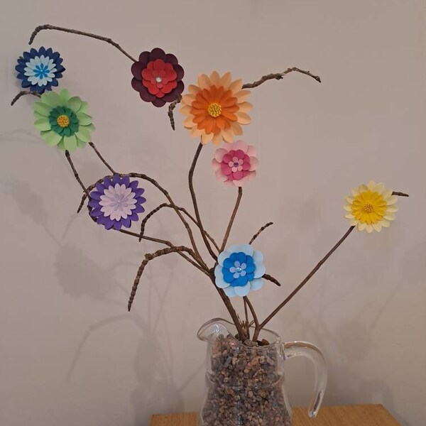 Paper Flower Handmade Single 20x Unique Paper Flower Designs Eco ...