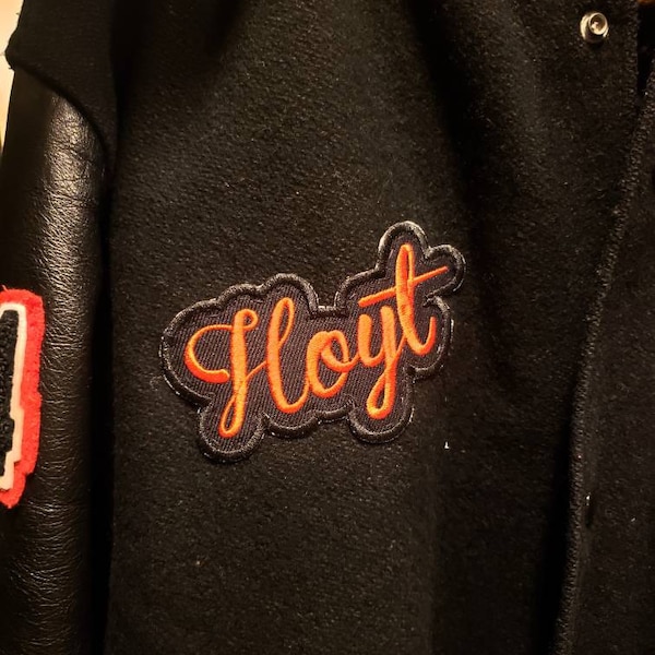 Name Patch | Letterman Jacket Patch | Cheer Patch | Mascot Patch ...