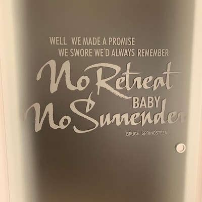 Bruce Springsteen Inspirational Quote, Vinyl Letters, Multiple Colors ...