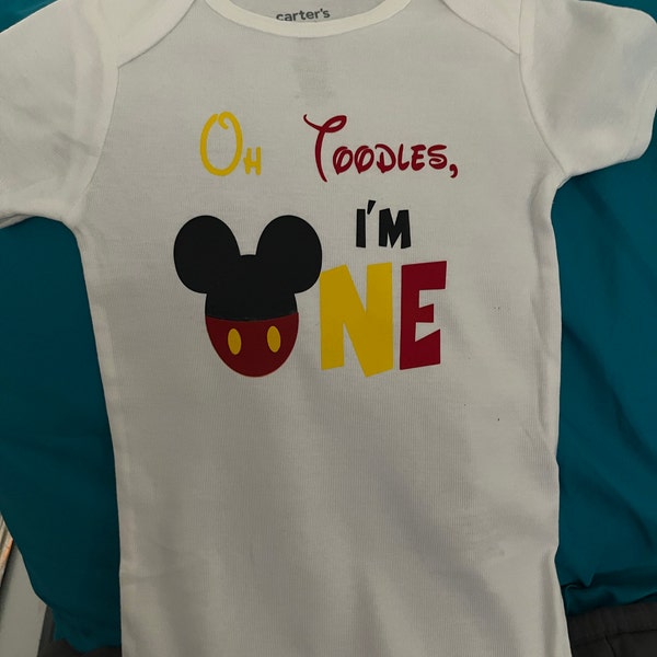 Mickey Mouse 1st Birthday PNG SVG: Oh Toodles Sublimation Art & Cut ...