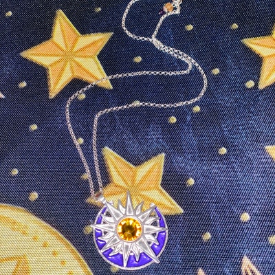 Sterling Silver Bright Finish Twitches Miranda Sun/moon Pendant ...