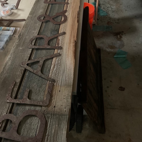 Rustic Metal Letters for Signs, Rustic Metal Numbers, DIY Projects, DIY ...