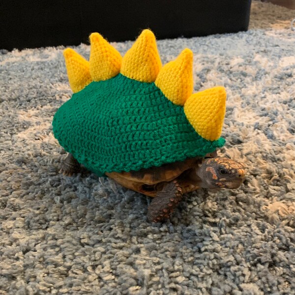 Tortoise Sweater Dinosaur, Stegosaurus Cozy for Tortoises, Crochet ...