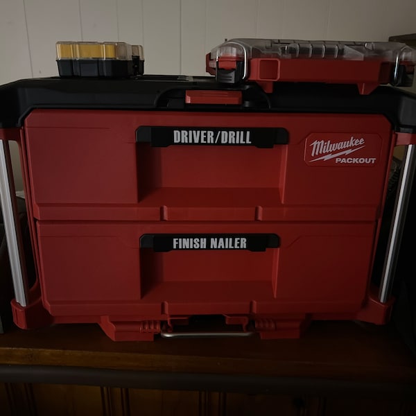 Milwaukee Packout Low Profile Compact Organizer- Labels - Etsy
