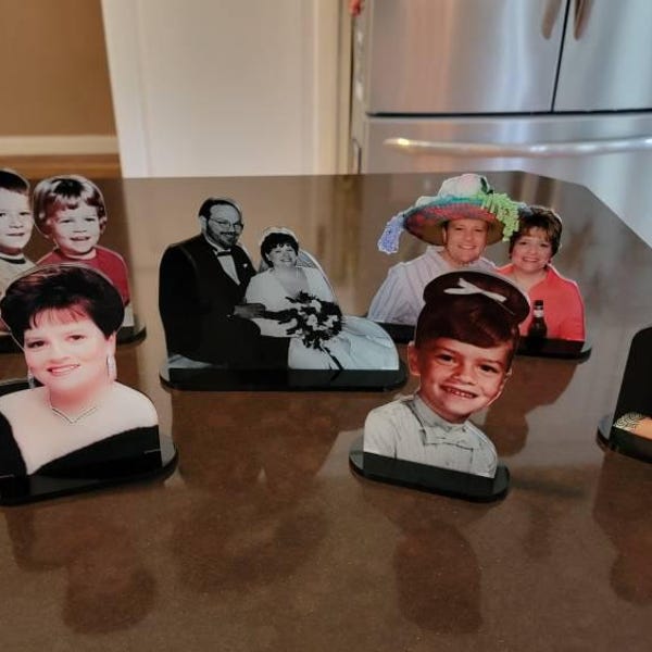 Custom Photo Statuette, Acrylic Photo Cutouts, Custom Photo Sculptures ...