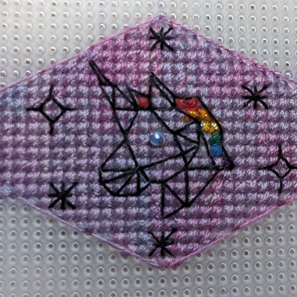 Optical Illusion Blackwork Embroidery Pattern | Monochrome Psychedelic ...