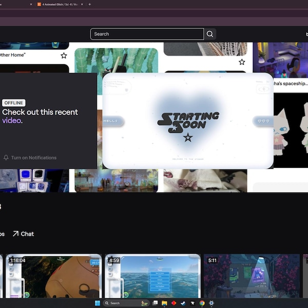 Clean Aesthetic | Animated Stream Overlay Pack - Etsy