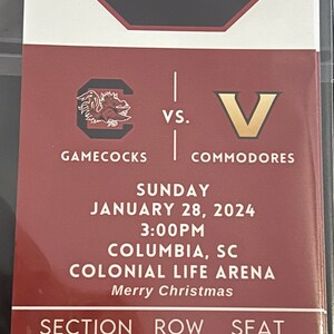 Physical Ticket Custom Personalized Laminated Concert Ticket Souvenir ...