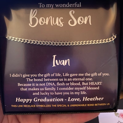 Bonus Son Gift, Birthday Gift for Bonus Son, Stepson Christmas Gift ...