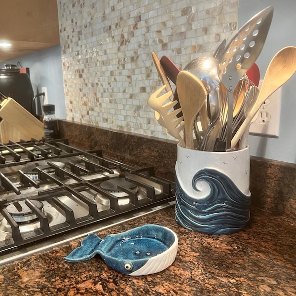 Whale Spoon Rest, Kitchen Gift, Kitchen Decor, Weird Spoon Rest, Fish ...