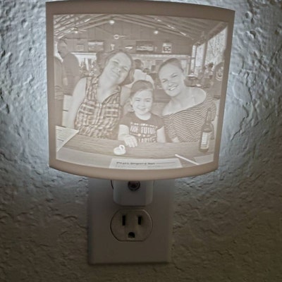 Custom 3D Printed Lithograph Night Light From Photo - Etsy