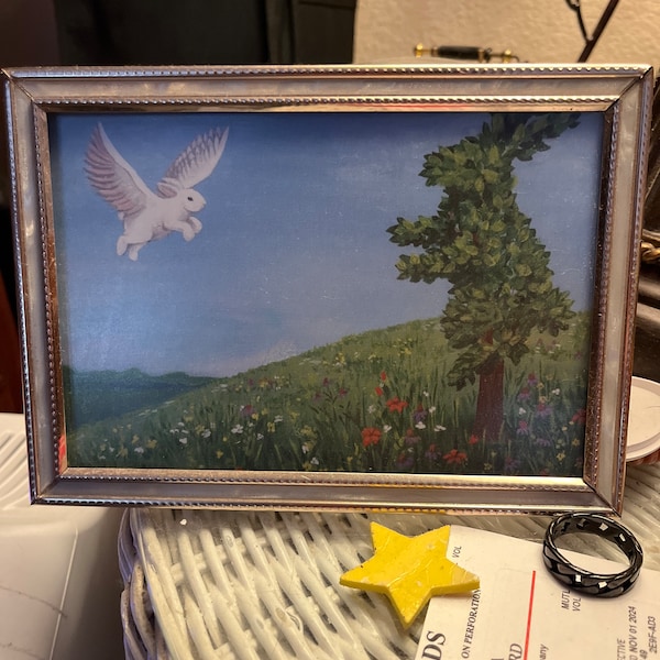 Runaway Bunny Fine Art Print Mother Bunny as a Tree Baby Bunny Flying ...