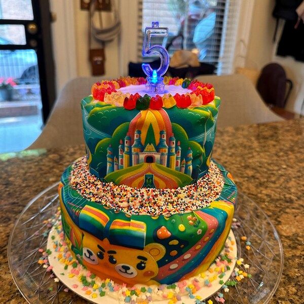 Custom Edible Image Cake Wrap Photo Foto Logo Edible Image Cake Strips ...