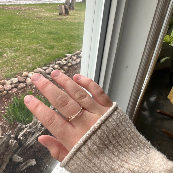 Anxiety Ring, Worry Ring, Meditation Ring, Interlocking Ring, Fidget ...