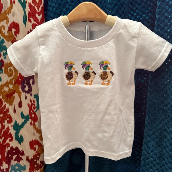 Mallard Duck Trio With Bows Sketch Stitch Machine Embroidery Design ...
