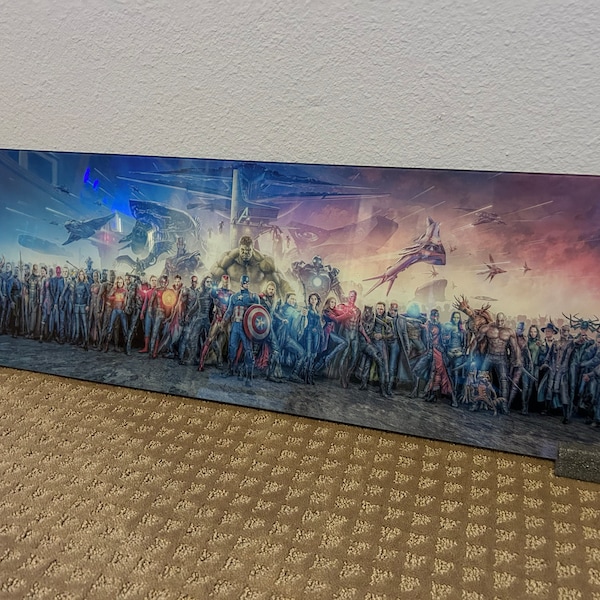 Blockbuster Fine Art Panorama Glass Wall Art, 150 Movie Blockbuster ...