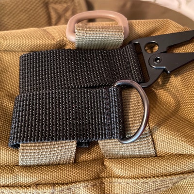 Tactical D-ring Molle Adapter 25mm Set of 5 Black or Army Green / Metal ...