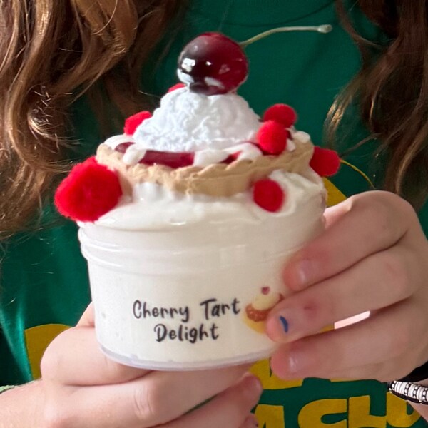 Cherry Tart, DIY Slime Kit, Thick Glossy Slime, Clay Slime, Cherry ...