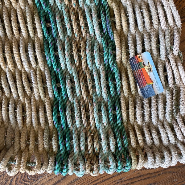 Recycled Lobster Rope Doormat, Handwoven in Maine: Cape Elizabeth - Etsy