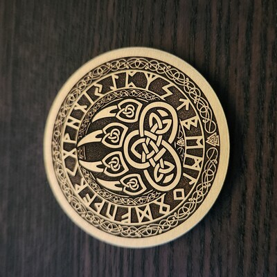 FENRIR CLAW Coin Fenrir Pendant Fenrir Keychain Fenrir Pin Badge 33 Mm ...