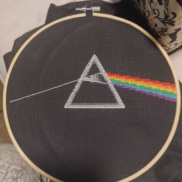Pink Floyd Cross Stitch Pattern, Embroidery Pattern - Etsy