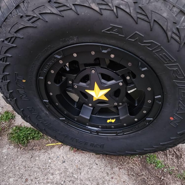 Fits 2018-2025 JEEP Wrangler Rubicon Rim/wheel Vinyl Stickers (set of 5 ...