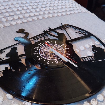 Final Fantasy Wall Clock Made From Vinyl Record, Unique Bedroom Wall ...